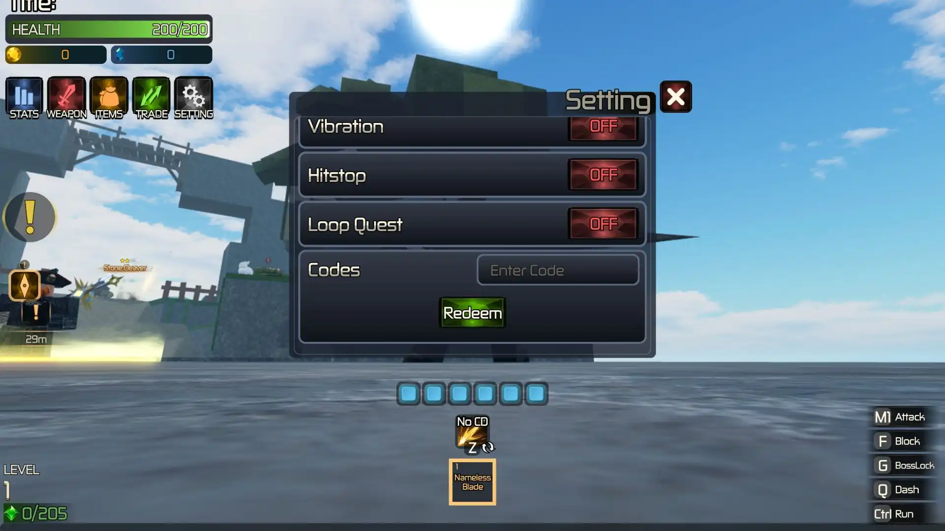 Códigos Ativos e Novidades em Broken Blade no Roblox